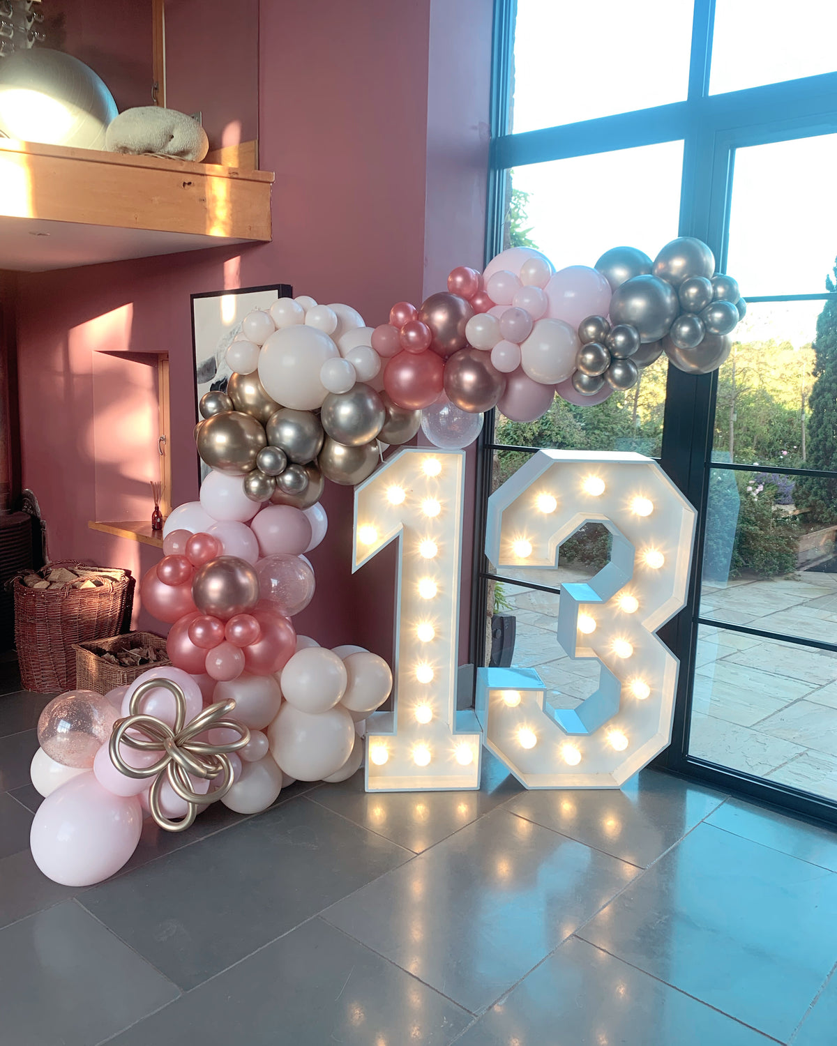 Light Up Numbers and Sequin Walls with Balloon Arch — Sweet ...