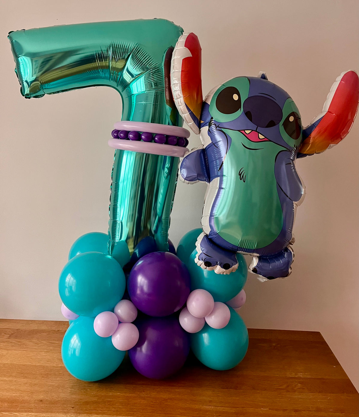 Stitch Age Balloon Stack — Sweet Celebrations Ltd