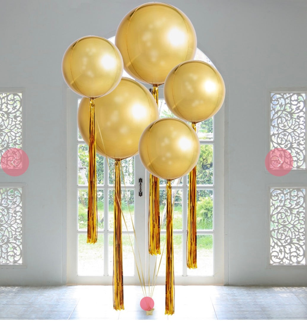 Giant Gold Balloon Cluster — Sweet Celebrations Ltd