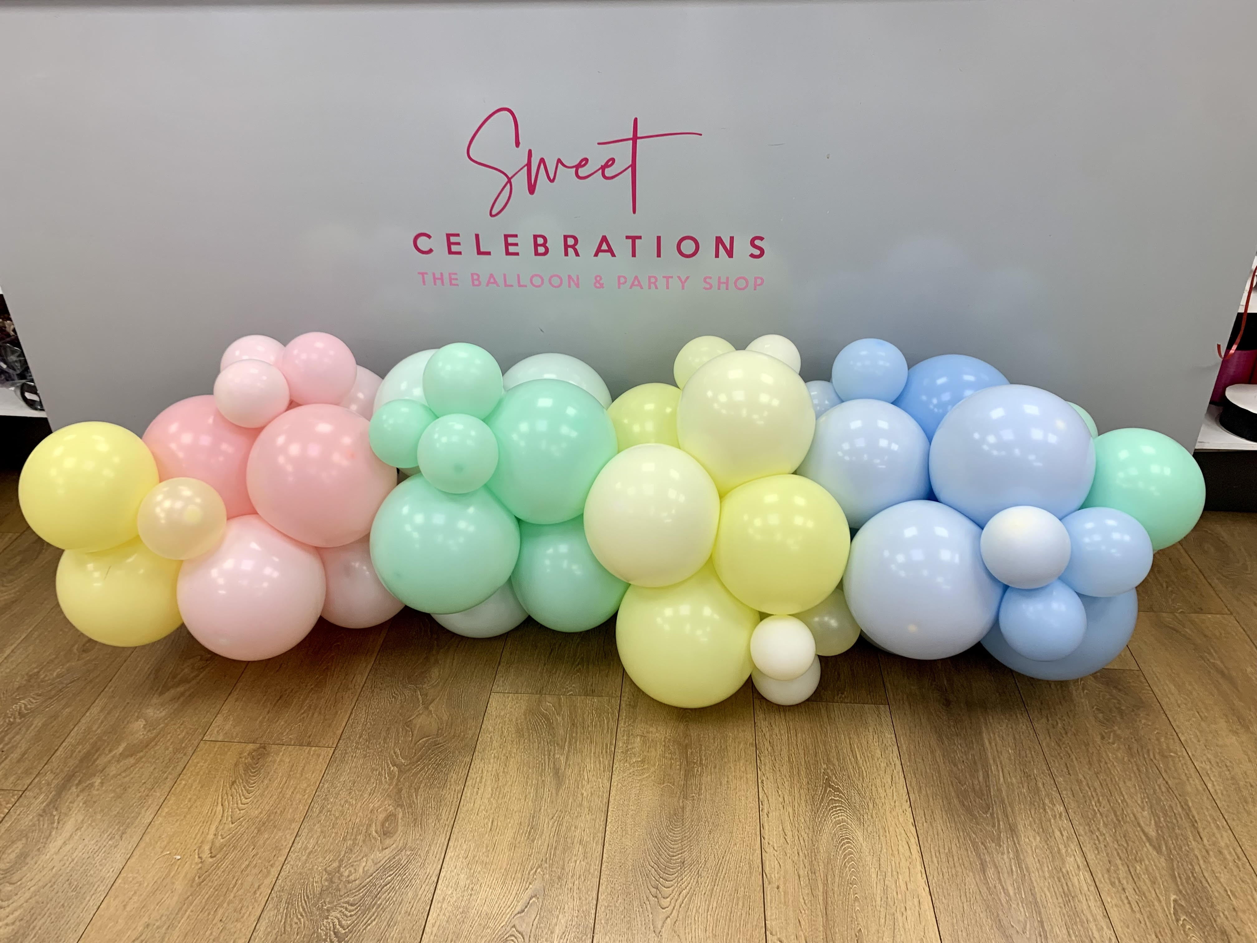 Pastel Balloon garland — Sweet Celebrations Ltd